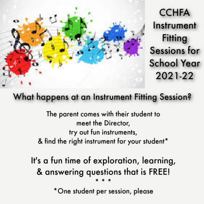 April Instrument Fittings are Here! - Collin County Homeschool Fine Arts